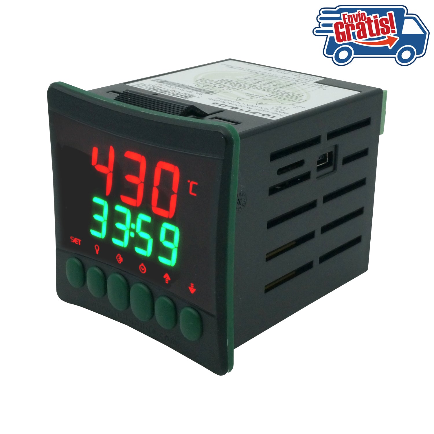 TO-711B - Full Gage - Control de temperatura y tiempo para horno elect – Tempzone SA de CV
